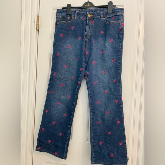 Lilly Pulitzer | Jeans | Lilly Pulitzer Palm Tree Jeans Size 2 | Poshmark